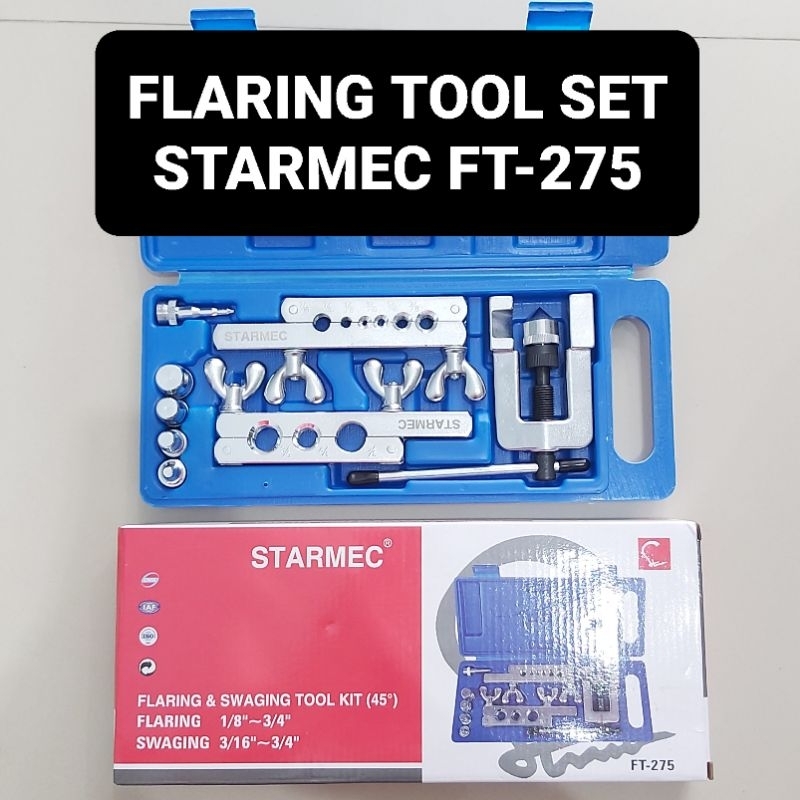 Jual STARMEC Flaring Tool Set Swaging Tool Kit FT275 | Shopee Indonesia