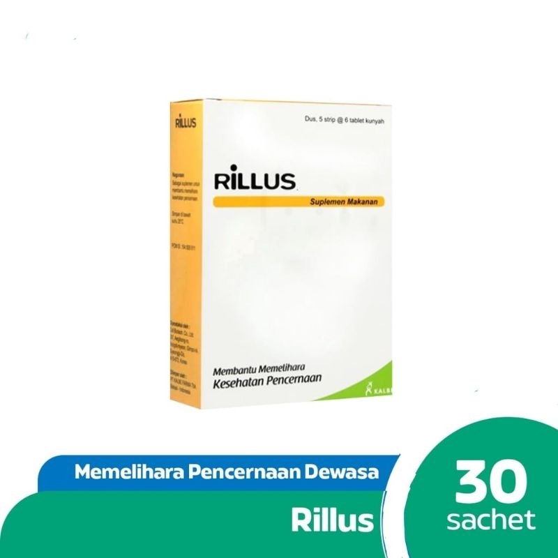 Jual Rillus 30 Tablet - Suplemen Probiotik Prebiotik Kesehatan ...