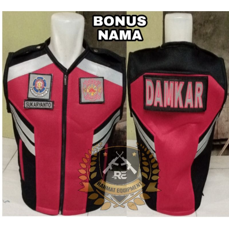Jual Rompi Damkar Rompi Pemadam Kebakaran Doublemesh Tebal | Shopee ...