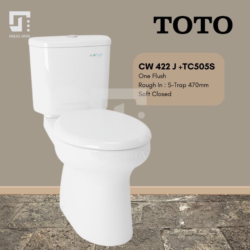 Jual Closet - Kloset Duduk TOTO CW422 Soft Closed / Toilet Duduk TOTO ...