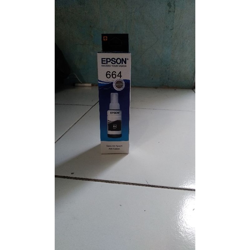 Jual TINTA EPSON 664 BLACK ORIGINAL | Shopee Indonesia