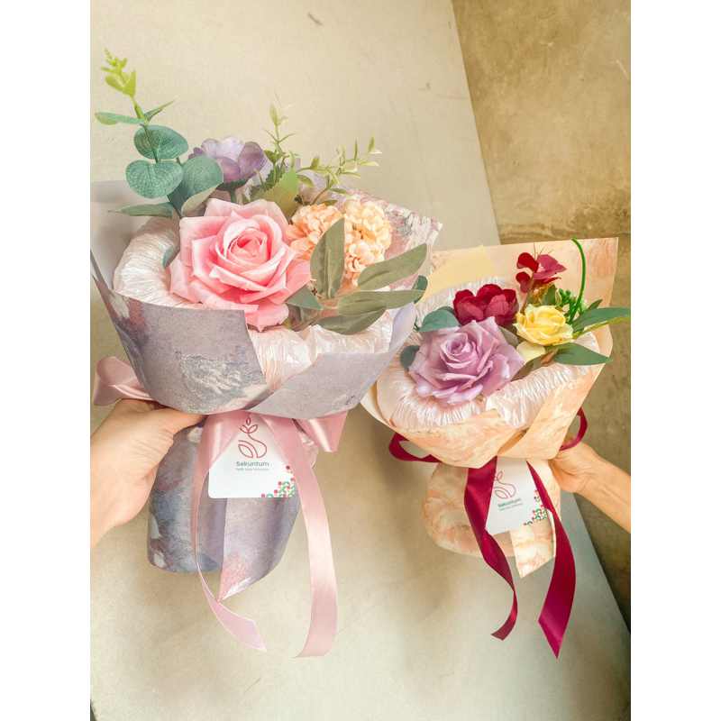 Jual BUKET BUNGA MINI ARTFISIAL | candy dounut | Shopee Indonesia