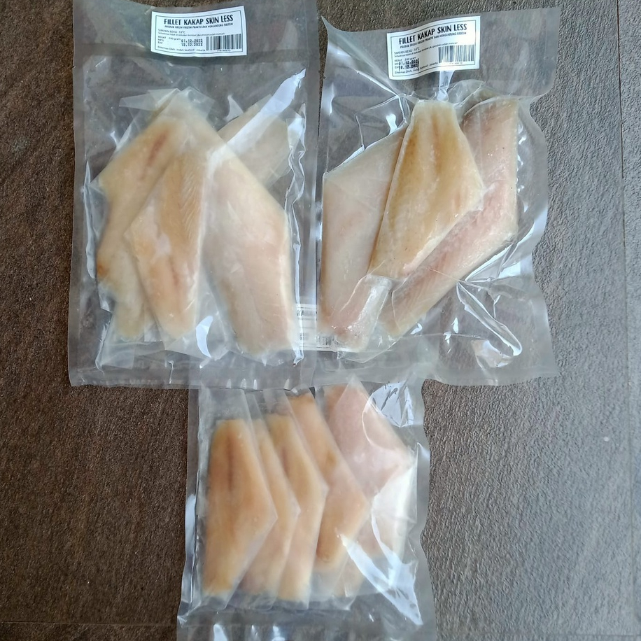 Jual FILLET IKAN KAKAP SKIN LESS FRESH FROZEN FISH (pack 500gr ...