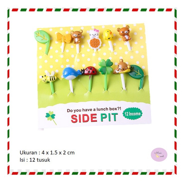 Jual Tusukan Bento dan Buah/ Garpu Buah Bentuk Lucu/ Tusukan Hiasan ...