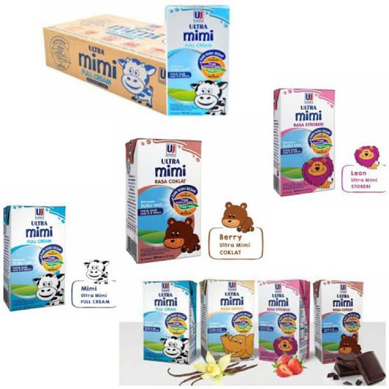 Jual BISA MIX 2 rasa |Susu uht ultra mimi kids kemasan 125 ml isi 40 ...