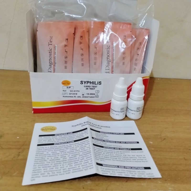 Jual TP Syphilis Cassette - Tes Sifilis - Syphilis Test Card 25 Glory ...