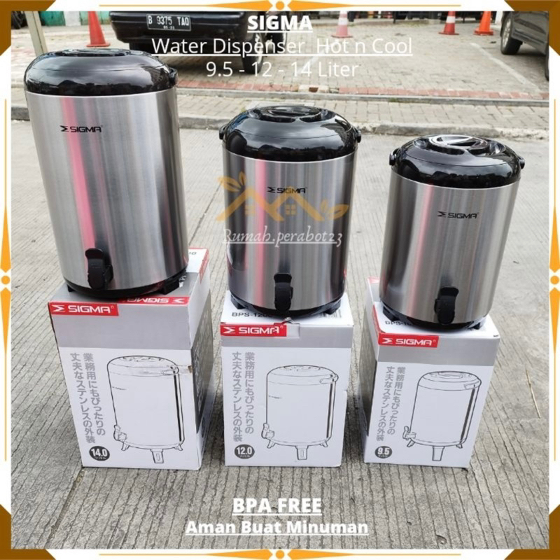 Jual SIGMA - Dispenser Water Jug Air Panas / Dingin Sigma 9,5- 12 - 14 ...