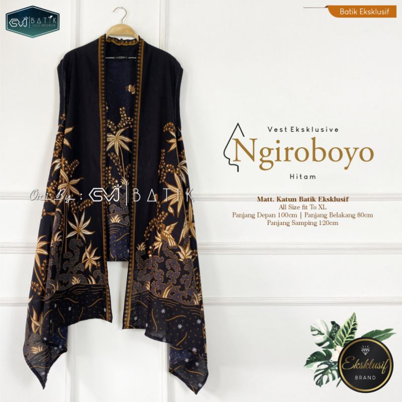 Jual ATASAN BATIK WANITA MODEL TERBARU OUTER VEST CARDIGAN ROMPI BATIK ...