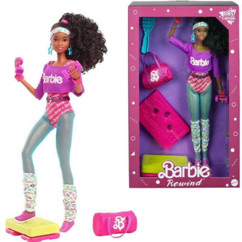 Jual Barbie Signature Rewind 80s Edition Workin Out Doll Brunette ...