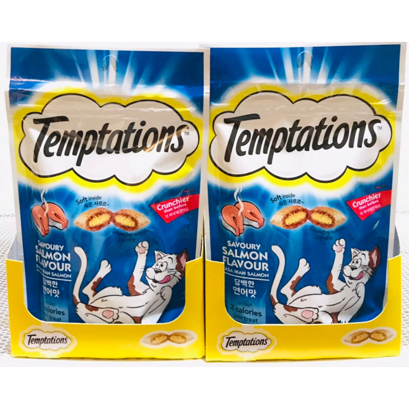 Jual Temptations Savoury Salmon Snack Camilan Kucing 85gr ( FREE BUBBLE ...