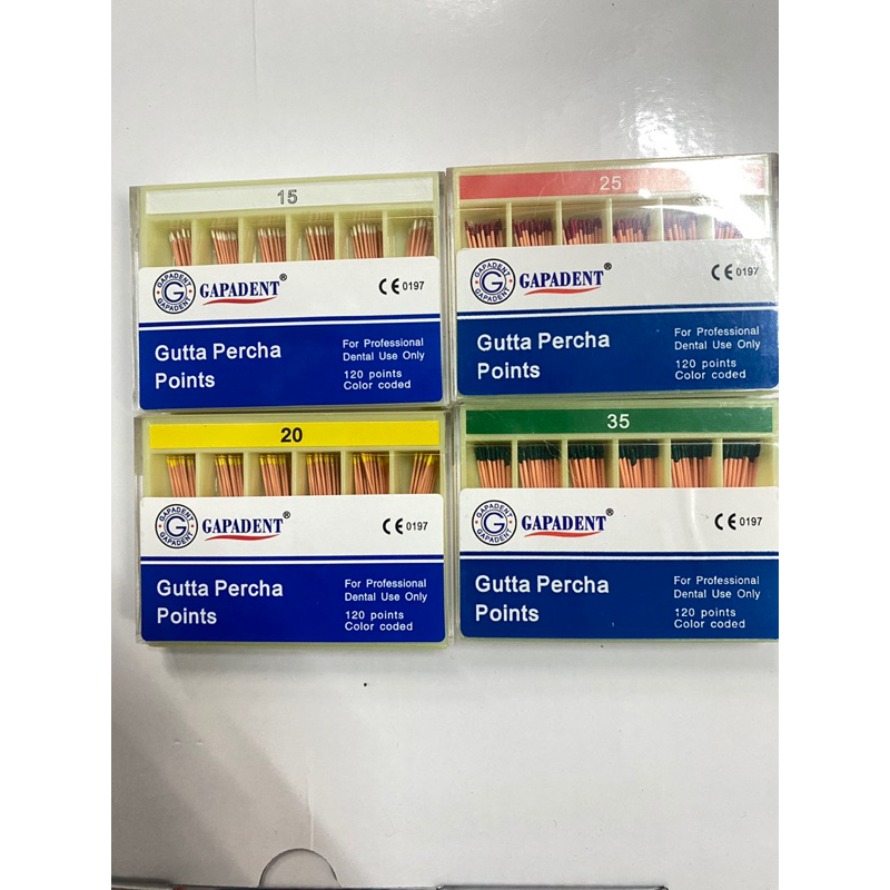Jual Gutta percha gapadent dental guttap guttapercha point | Shopee ...