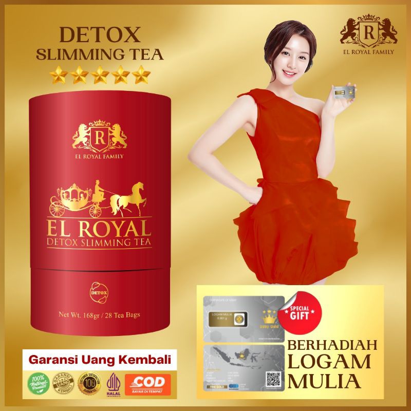 Jual El Royal Detox Slimming Tea - Teh Detox 1 Paket | Shopee Indonesia