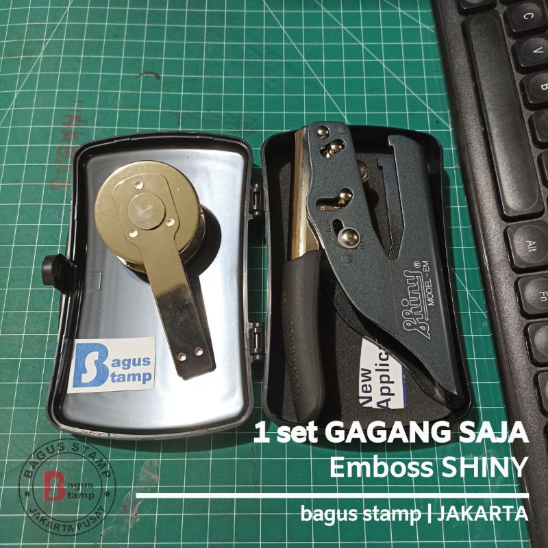 Jual Stempel Emboss Timbul Shiny EM Bulat Kotak Diameter 36mm 46mm ...