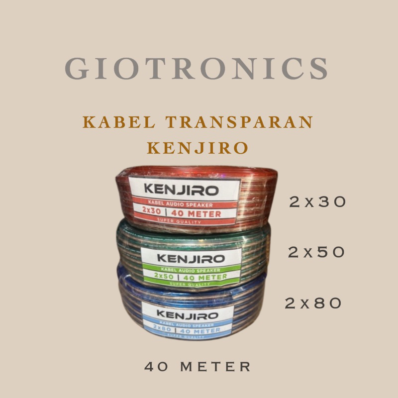 Jual Kabel Listrik Transparan Serabut Transparent 2x30/2x50/2x80 (40 ...
