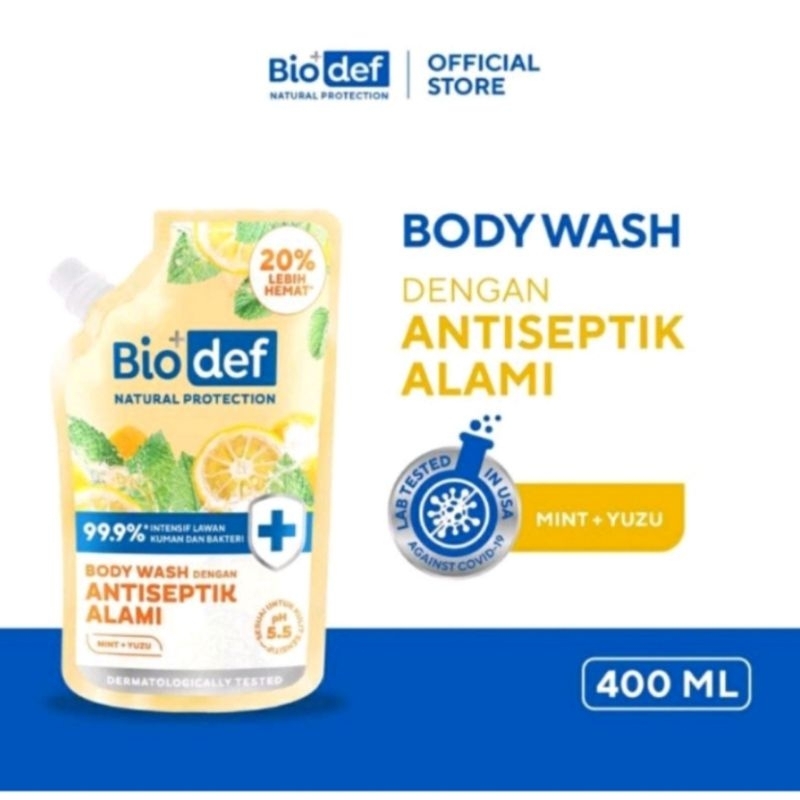 Jual BIODEF BODY WASH SABUN MANDI DENGAN ANTISEPTIK ALAMI 400 ML ...