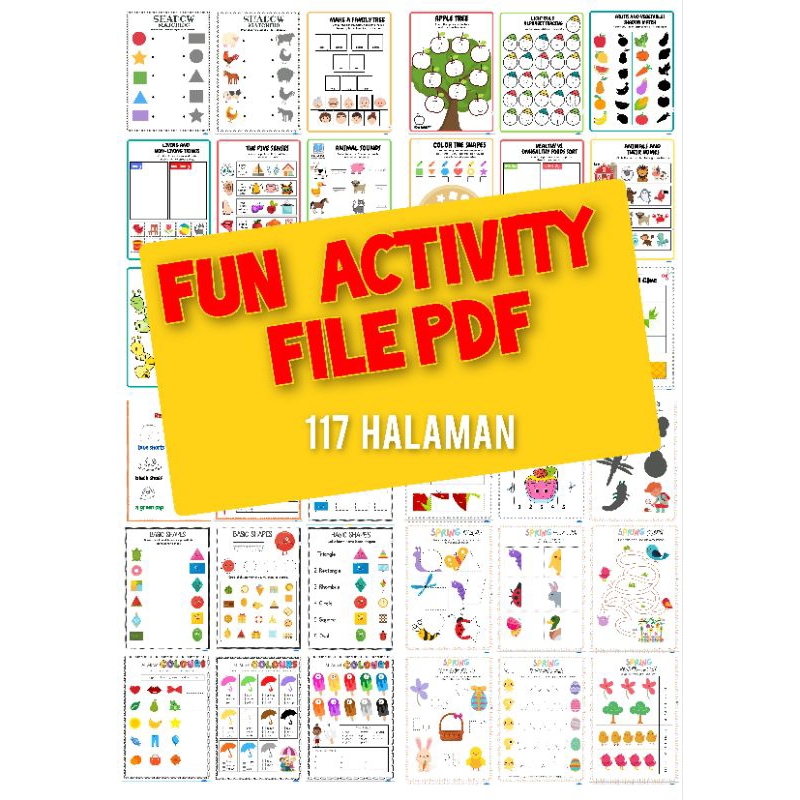 Jual Worksheet FUN ACTIVITY 117 pages (file PDF) | Shopee Indonesia