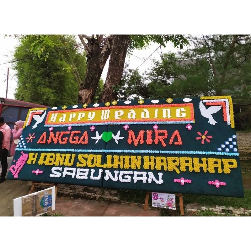 Jual PAPAN BUNGA SAMOSIR dan Toba Sekitar nya (HAPPY WEDDING/TURUT ...