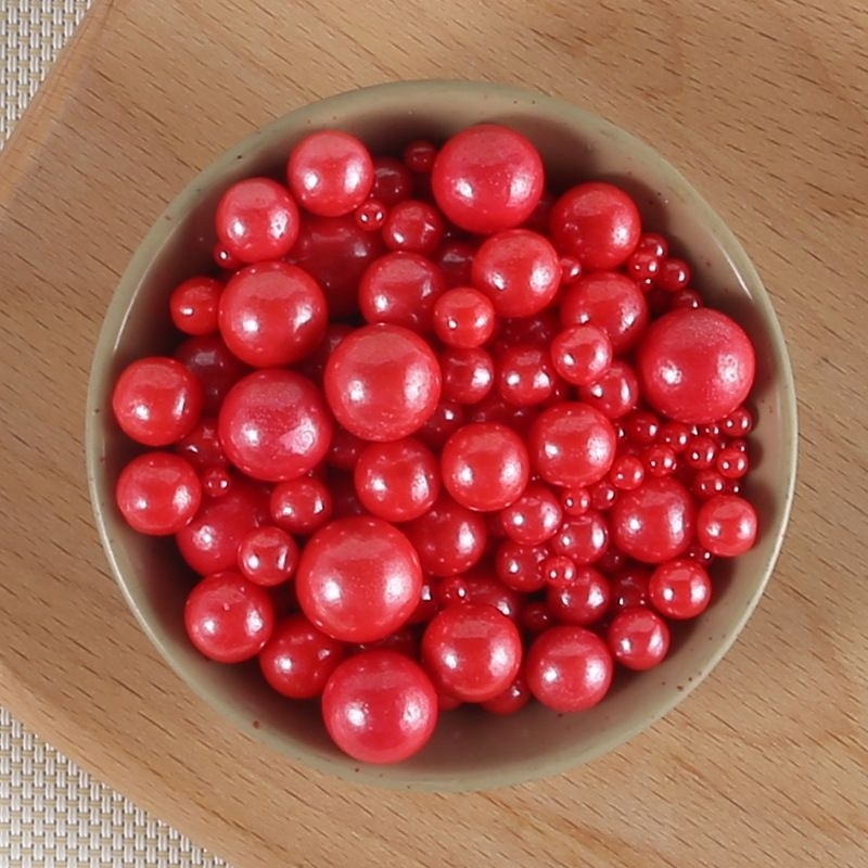 Jual SPRINKLE HIASAN KUE GULA WARNA MANIK MANIK MUTIARA GOLD PUTIH ...