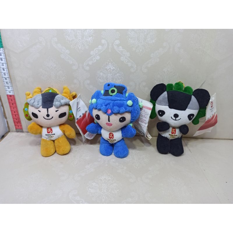 Jual boneka mascot maskot olimpiade beijing 2008 original new tag harga ...