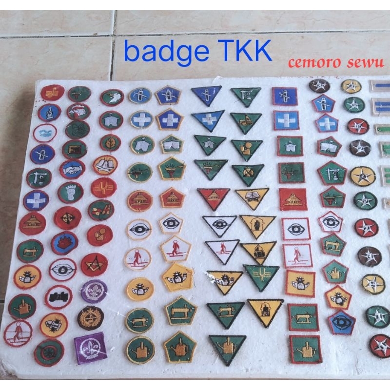 Jual badge TKK bet TKK SKK(tanda kecakapan khusus) seragam pramuka ...