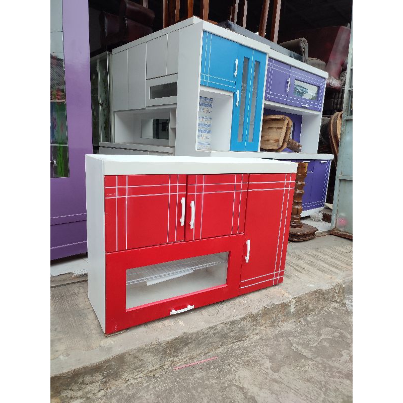 Jual Kitchen set atas 3pintu/kitchenset /rak piring | Shopee Indonesia