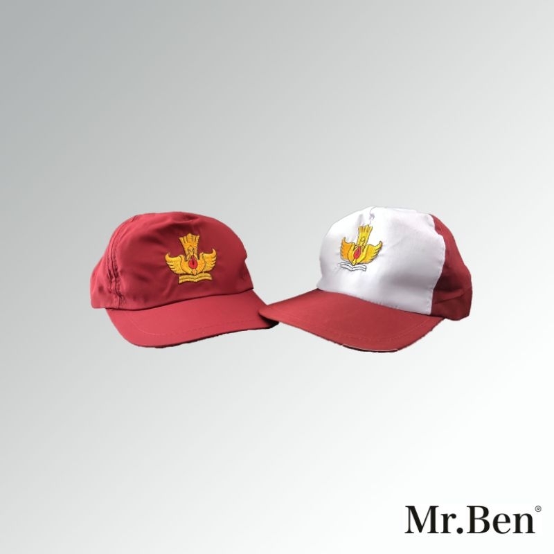 Jual Topi Sd merah polos dan Merah Putih Bordir | Shopee Indonesia