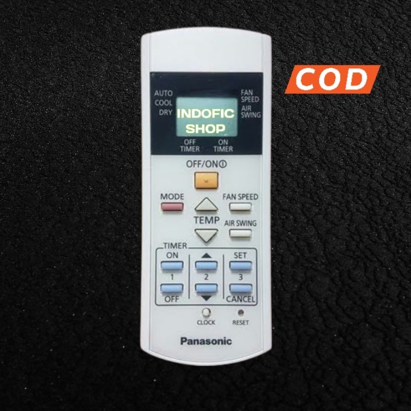 Jual Remote Ac Panasonic ORIGINAl Asli A75c3269 A75C2648 clok dan reset ...
