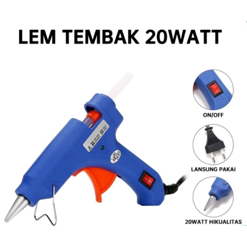 Jual LEM TEMBAK GLUEGUN 20WATT | Shopee Indonesia