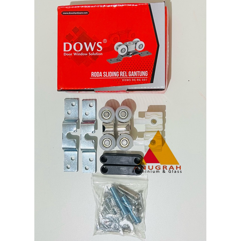 Jual Roda Pintu Geser / Sliding Rel Gantung Dows | Shopee Indonesia