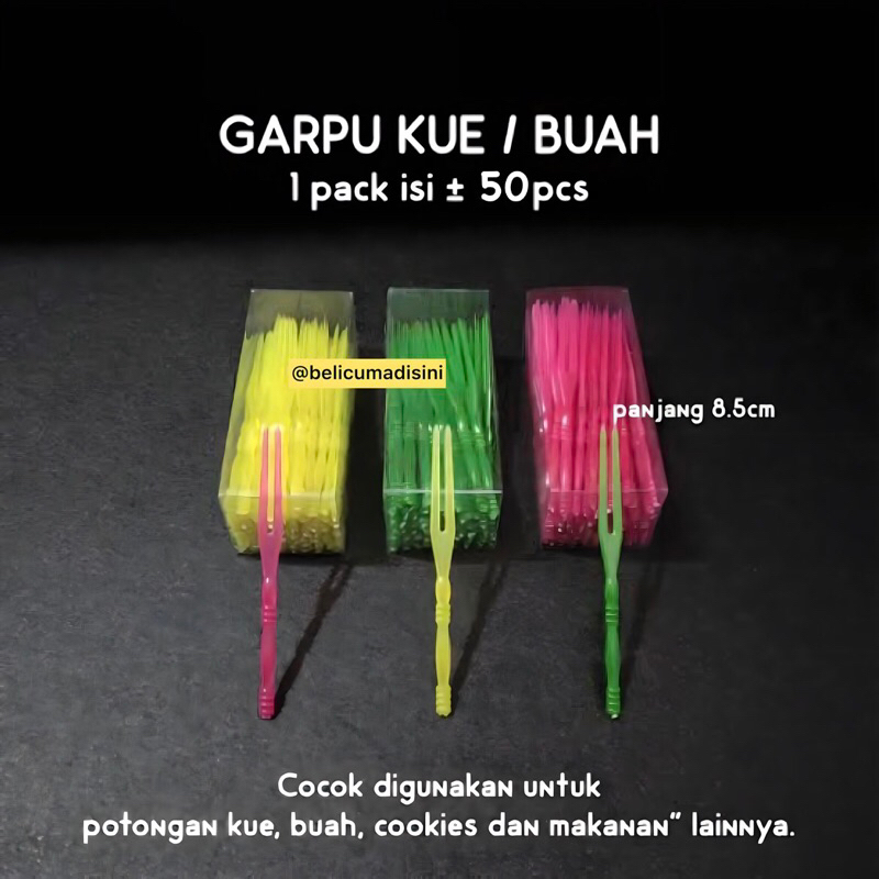 Jual Garpu Kue Ultah Isi ±50pcs / Garpu Kue / Garpu Crystal / Garpu ...