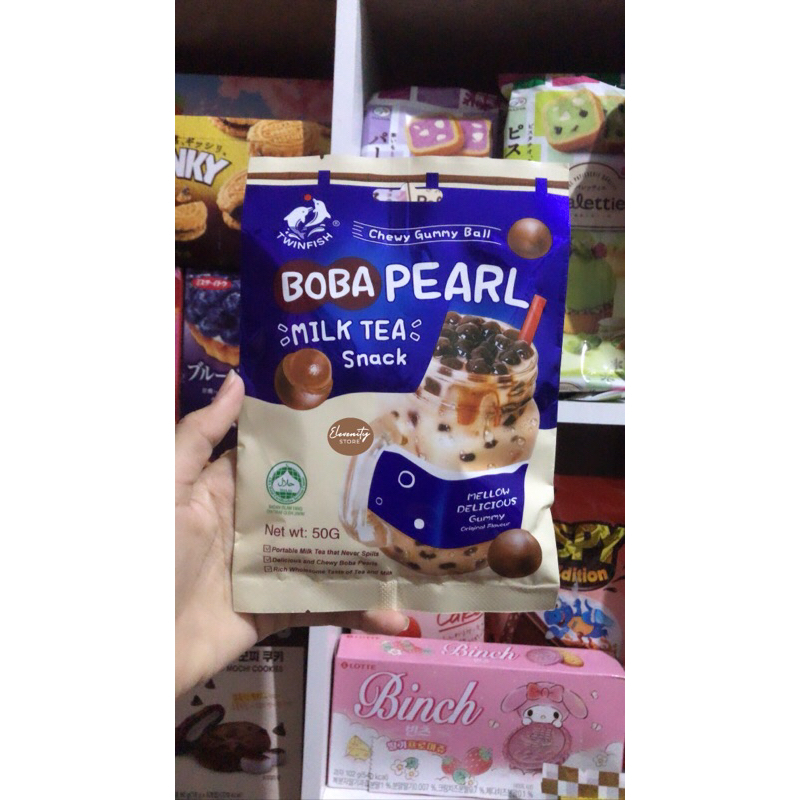 Jual Twinfish Chewy Gummy Ball Boba Pearl Milk Tea Candy ECER | Shopee ...