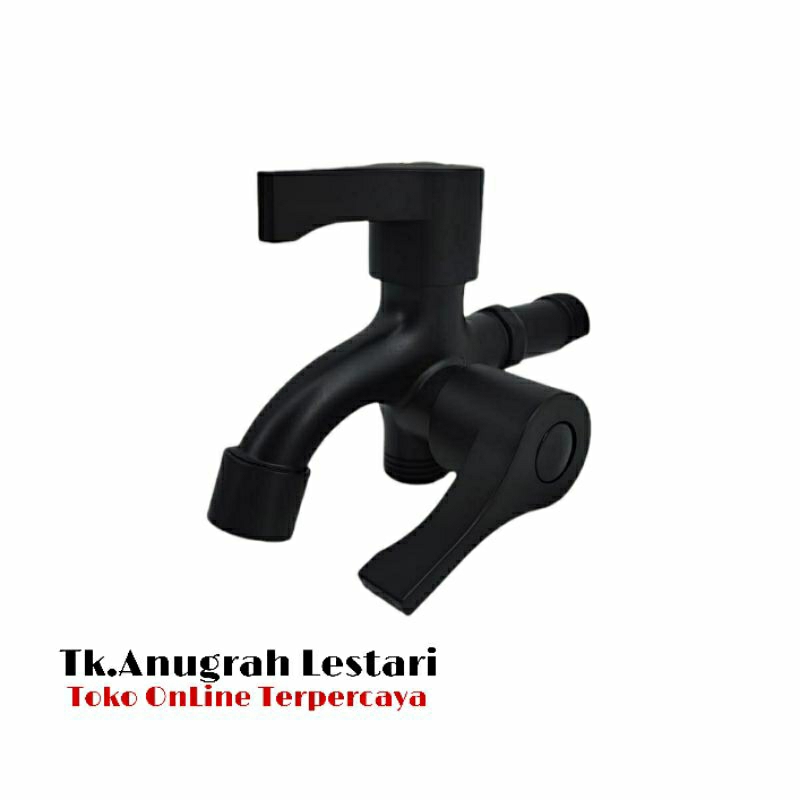 Jual Kran cabang shower hitam/kran cabang hitam kamar mandi | Shopee ...