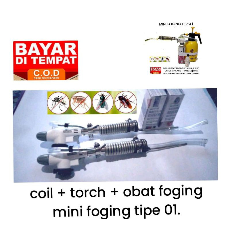 Jual COIL MINI FOGING TIPE 01 + TORCH + OBAT FOGING NYAMUK | Shopee ...