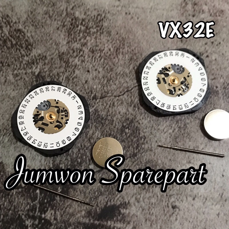 Jual Mesin Jam Tangan VX32 Original Mesin VX 32 Tanggal Samping Dan Bawah | Shopee Indonesia