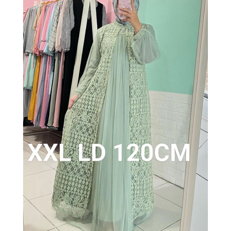 Jual Gamis Alma Best seller Jumbo Ld 120, Ld 140cm New Ozias | Gamis Jumbo | Gamis Premium ...