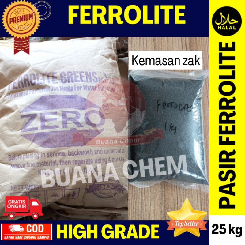 Jual Ferolite Media Filter Air 25 kg Air Kuning Keruh / Ferolit Water ...