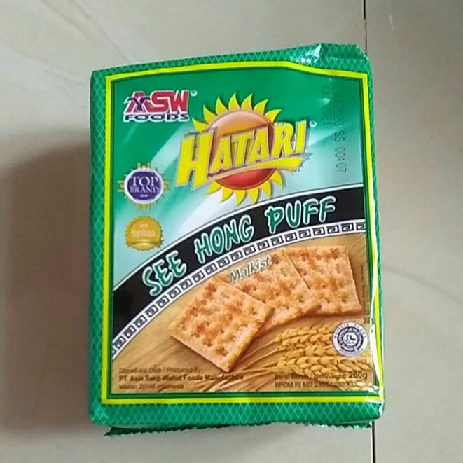 Jual HATARI Crackers See Hong Puff Sugar Pack 260gr | Shopee Indonesia