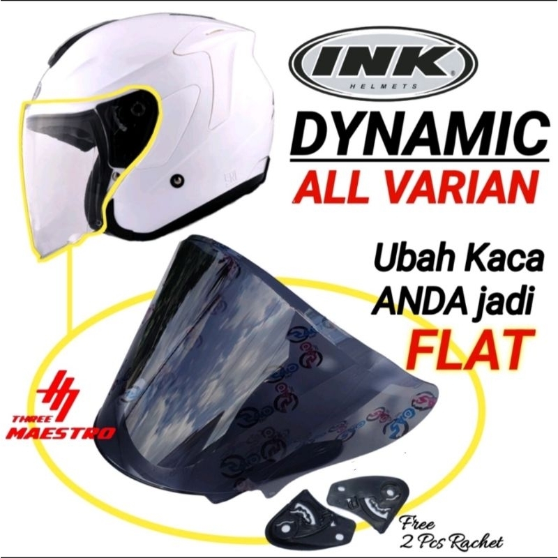 Jual Kaca Helm Visor INK Dynamic Flat venom | Shopee Indonesia