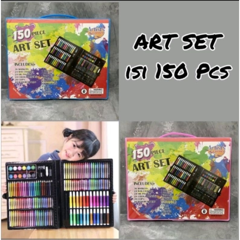 Jual Crayon 150pcs Alat Menggambar Mewarnai Dan Melukis Isi 150 Pcs