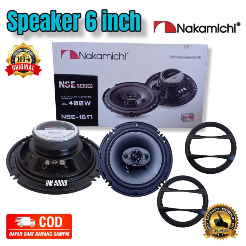 Jual Speaker Pintu Mobil 6 inch Nakamichi 4-way Speaker coaxial ...