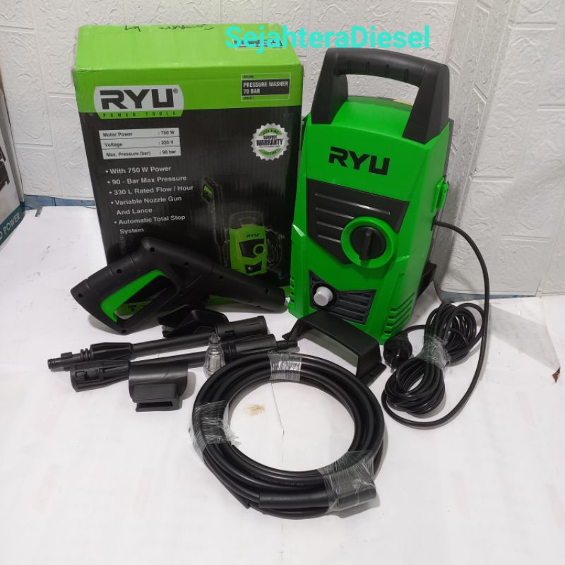 Jual Steam listrik cuci motor mobil jet cleaner RYU RPW70-1 pressure ...