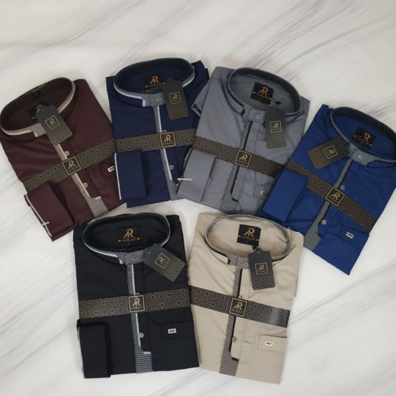 Jual Koko terbaru Al Raz model Sofwan lengan panjang manset | Shopee ...