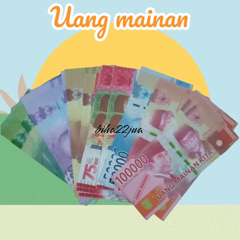Jual Mainan Uang Uangan/Duitan Mainan/Uang Replika Hantaran | Shopee ...