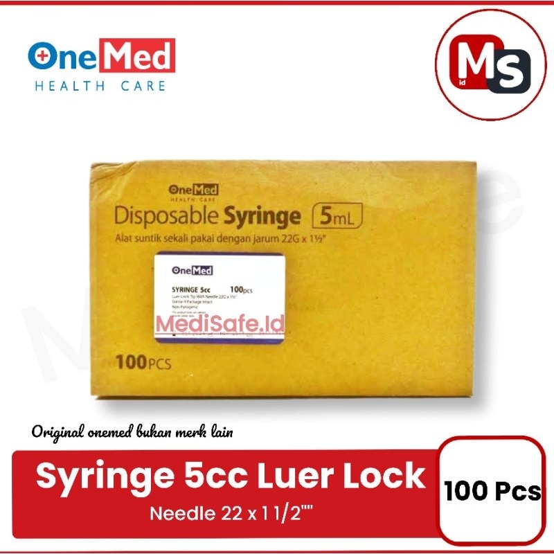 Jual Syringe 5ml Steril Alat Suntik Medis Spuit 5cc Isi 100 Pcs / Box ...