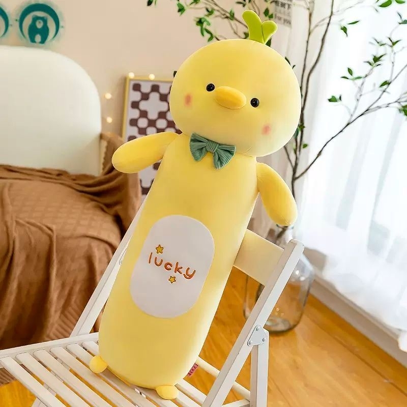 Jual Boneka Guling Bebek Piyo Lucky Ukuran 60Cm Dan 80Cm Hewan Lucu ...