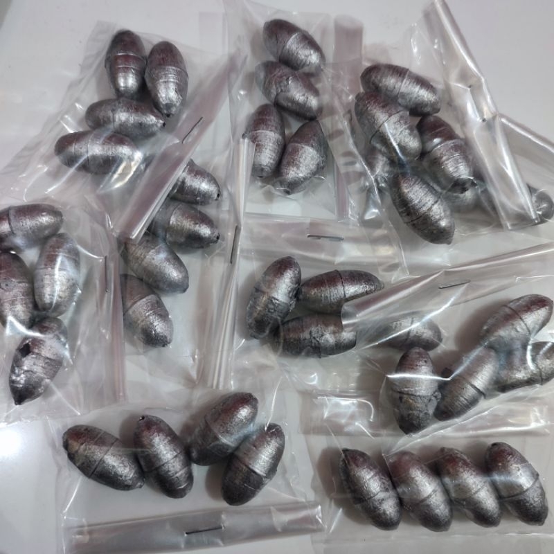 Jual (isi 4) Timah pancing type melinjo M4 | Shopee Indonesia