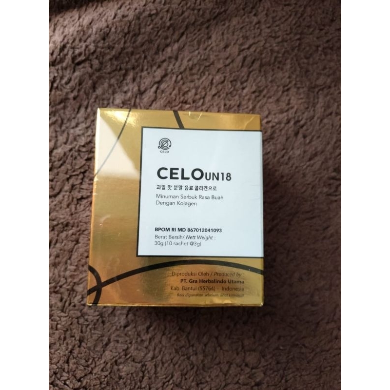 Jual CELO UN18 PREMIUM GOLD (1 KOTAK 10 SACHET) | Shopee Indonesia