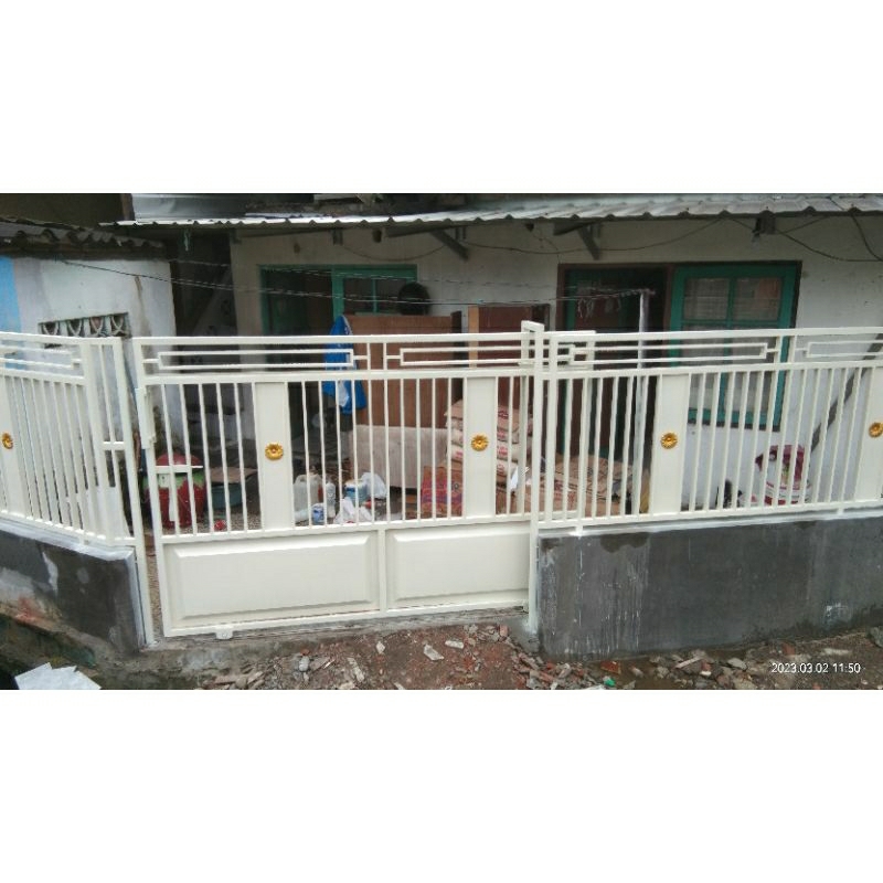 Jual pagar besi minimalis Custom | Shopee Indonesia
