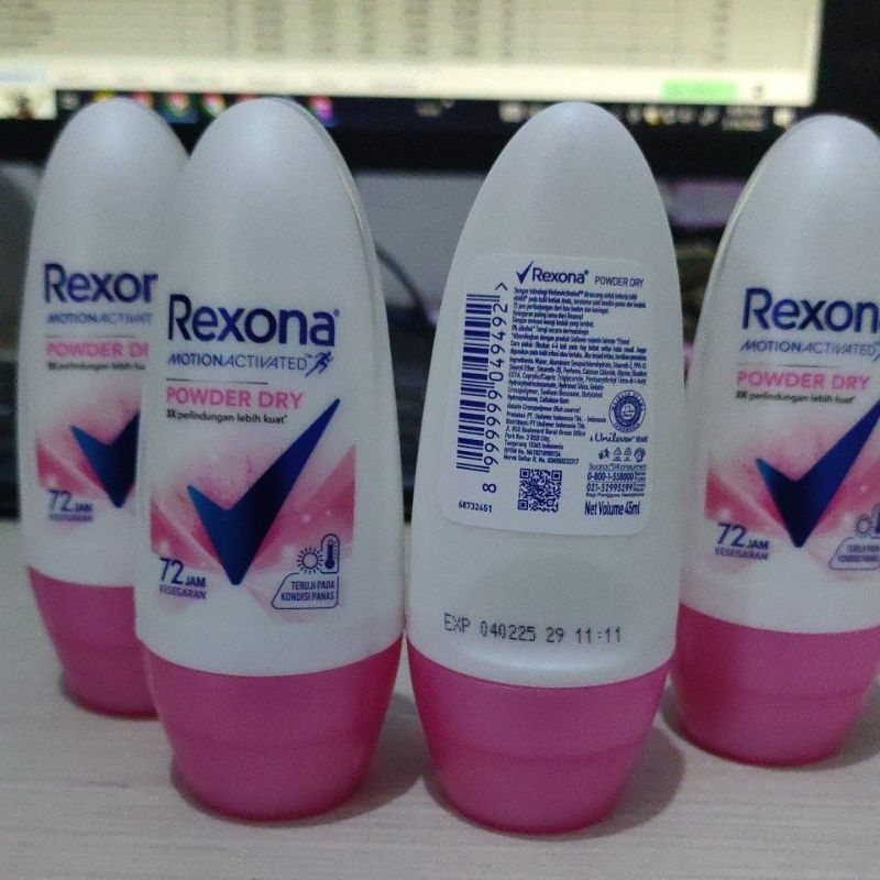 Jual REXONA WOMEN ANTI-PERSPIRANT DEODORANT ROLL ON POWDER DRY 50ML | Shopee Indonesia