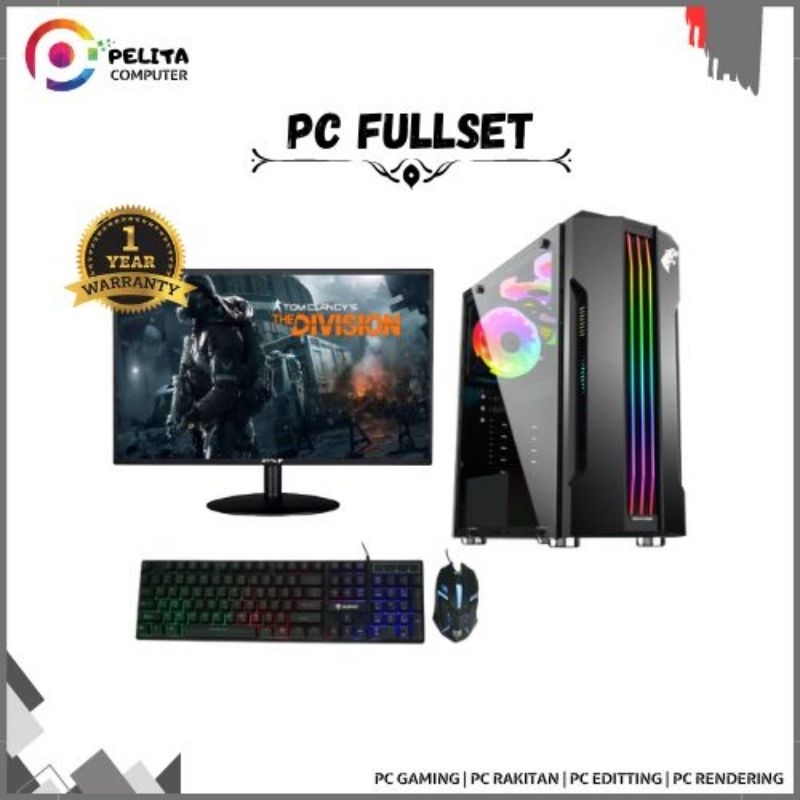 Jual Pc gaming core i5 2400 ddr3 8gb vga 2gb Fuset Gaming Editing Cpu Rakitan Murah Komputer All ...
